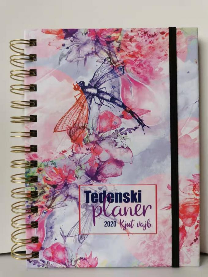 Custom Printed Metal Double Spiral Bound Book Printing Service Hard Cover