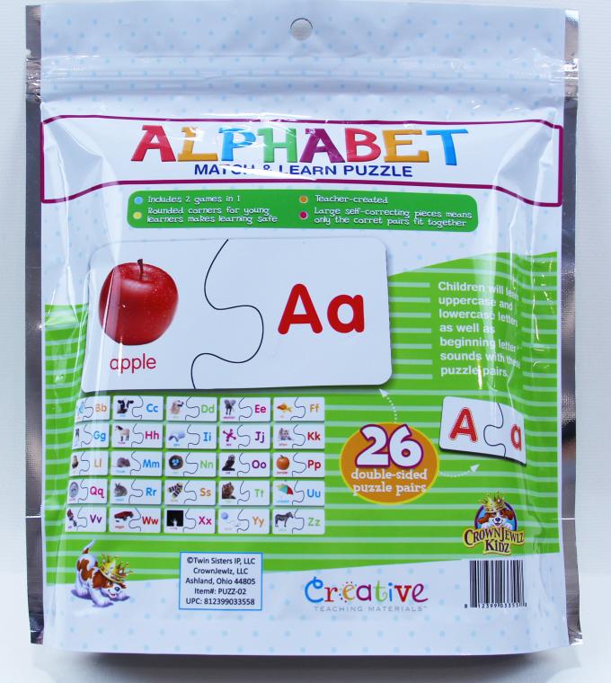 26pcs Alphabet Print Jigsaw Puzzle , Match And Learn Puzzle kids puzzle ... 26pcs Alphabet Print Jigsaw Puzzle , Match And Learn Puzzle kids puzzle ...